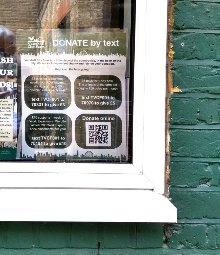 QR Codes – National Funding Scheme – Donate